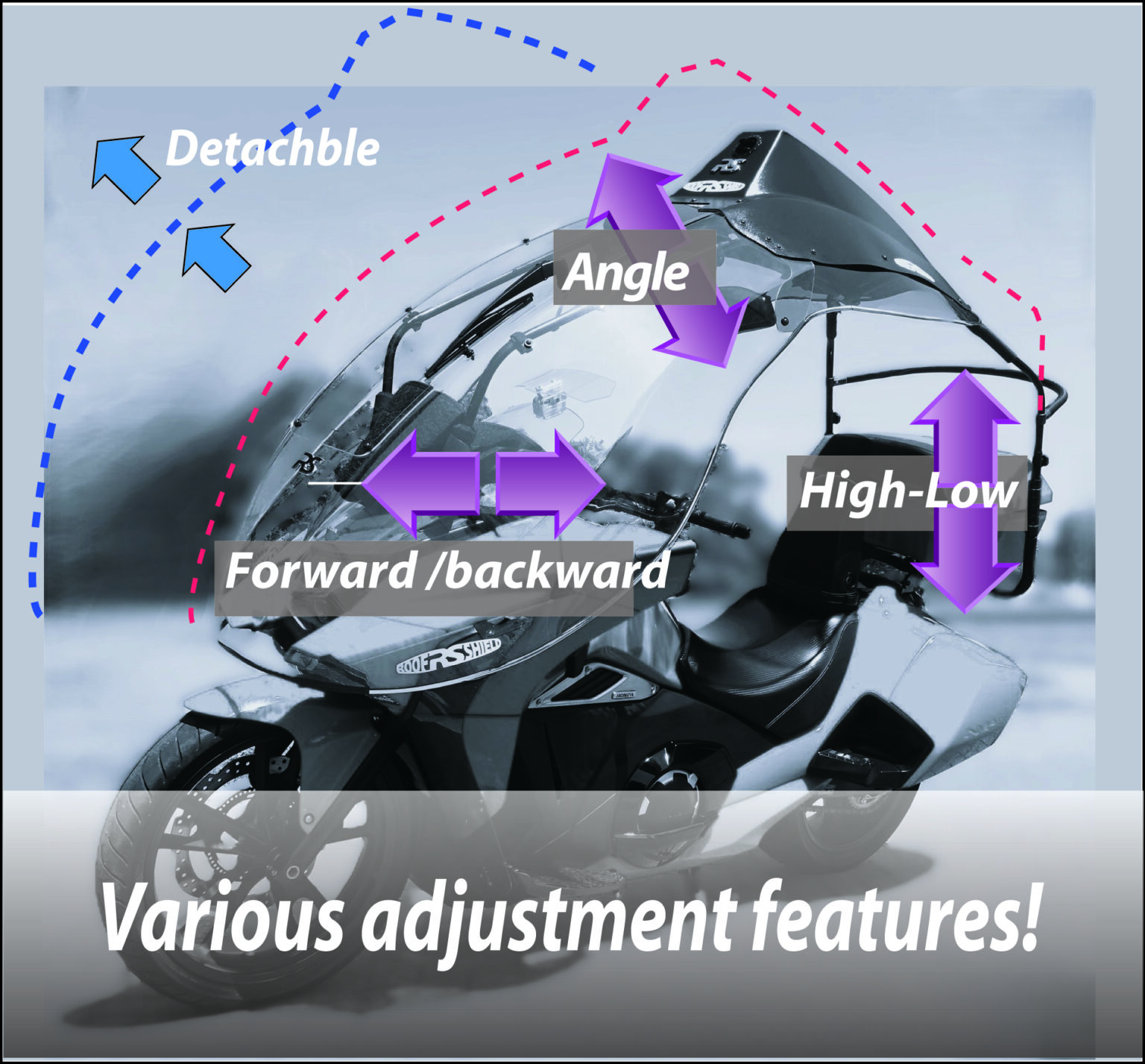 Home - Roof Shield - Universal Scooter & Motorcycle Roof Kit